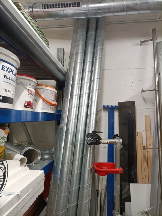 Wickelfalzrohr Lüftungsrohr 3m 100mm (Neu (gemäss Beschreibung)) in ...