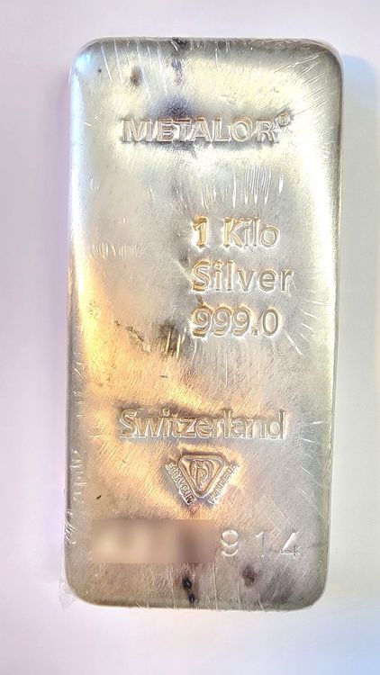 Lingot d'argent SILVER 999 de 1Kg (1000 Grs) avec certificat | Kaufen ...