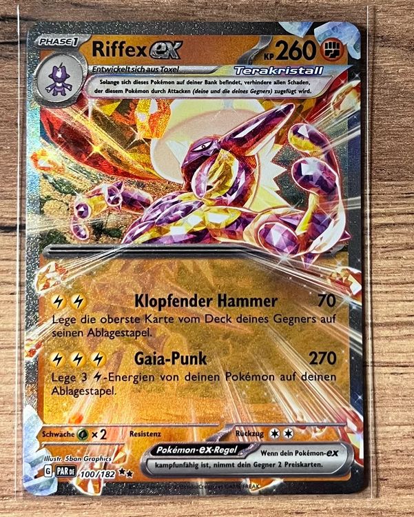 Riffex ex TERA 100/182 Pokemon Paradoxrift DE (Neu (gemäss Beschreibung ...