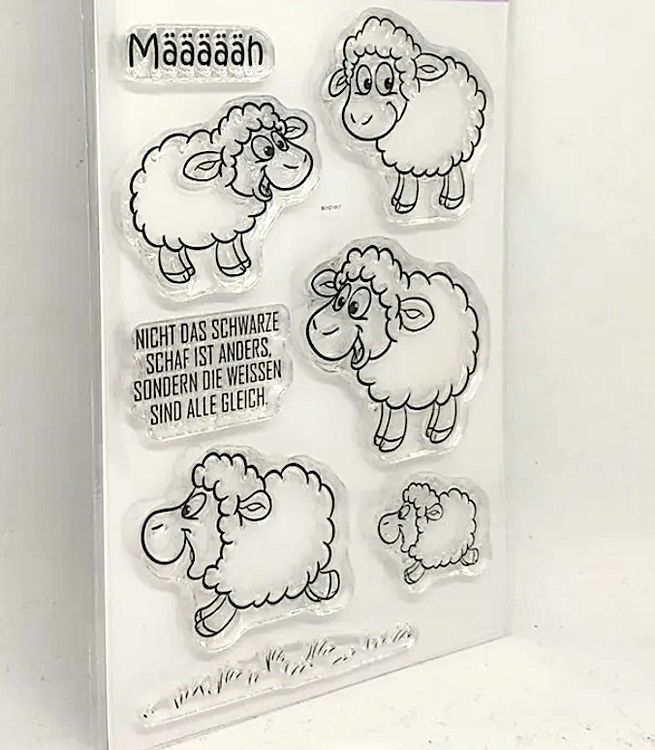 Scrapbooking Transparent Silikonstempel - Schaf - 8 Stempel (Neu und originalverpackt) in Basel ...
