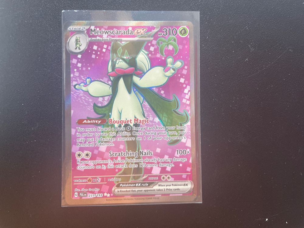 Carte Pokémon Meowscarada EX 231/193 Full Art | Kaufen auf Ricardo