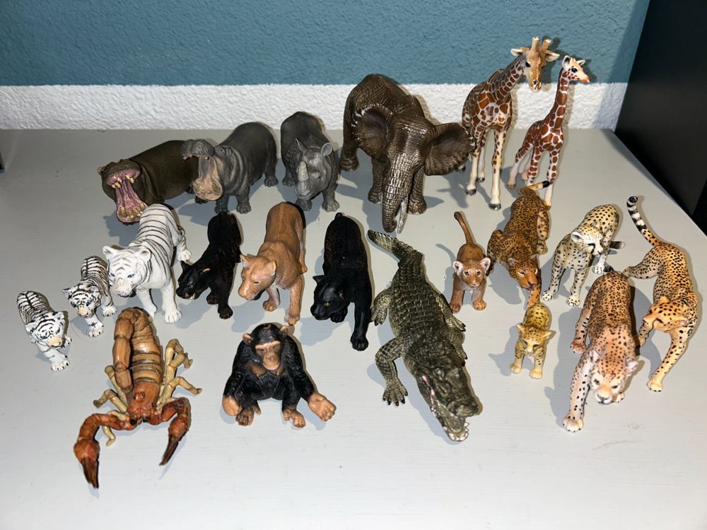 21 Schleich Tiere im Set "Wildlife" (Gebraucht) in Hüttwilen für CHF 69 ...