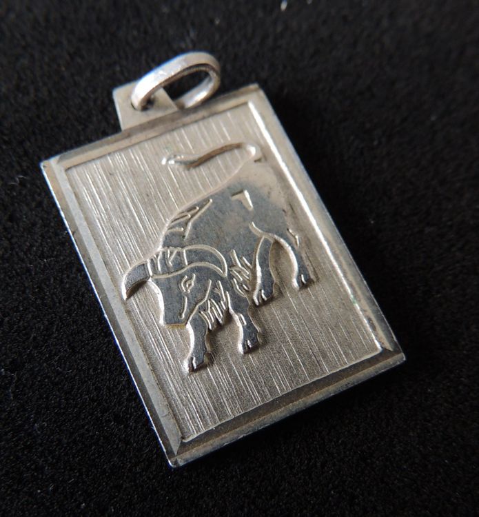 Silber 925 Anhänger Taurus Stier Zodiac Tierkreiszeichen | Kaufen auf ...