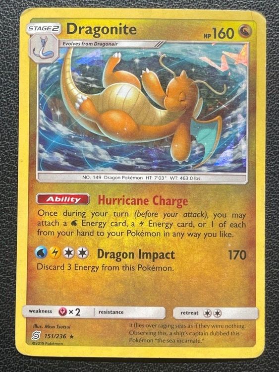 Dragonite 151/236 Holo Pokémon Unified Minds (Neu (gemäss Beschreibung ...