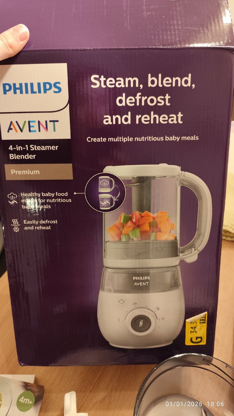 Philips Avent 4-in1 Nahrungszubereiter Steamer and Blender (Neu und ...