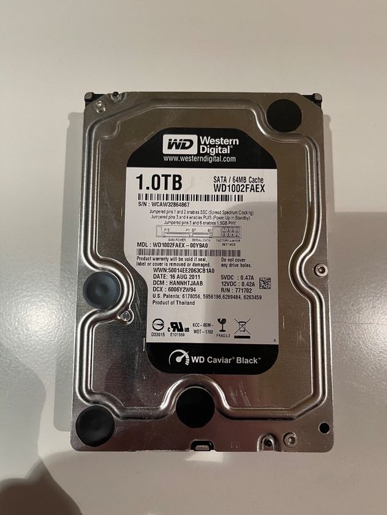 Western Digital® 1.07B SATA / 64MB Cache WD1002FAEX HDD | Kaufen auf ...