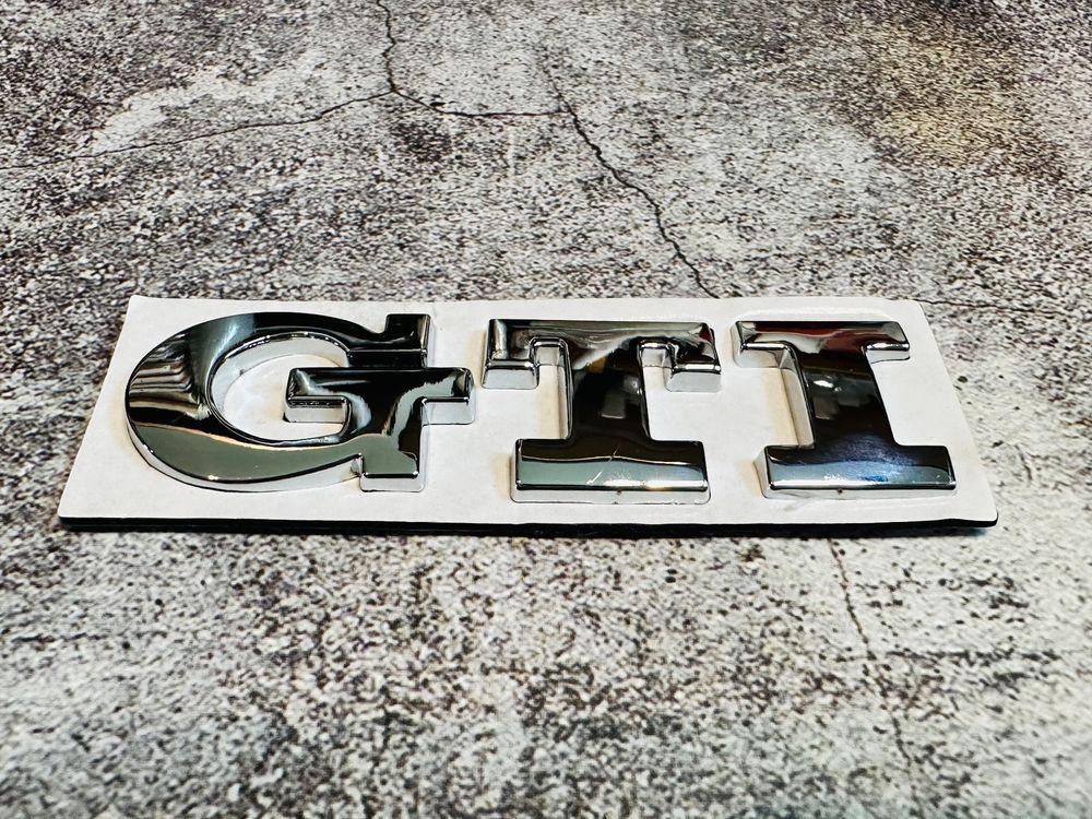 VW GTI Emblem Schriftzug Logo aus Metall NEU in Chrom | Kaufen auf Ricardo