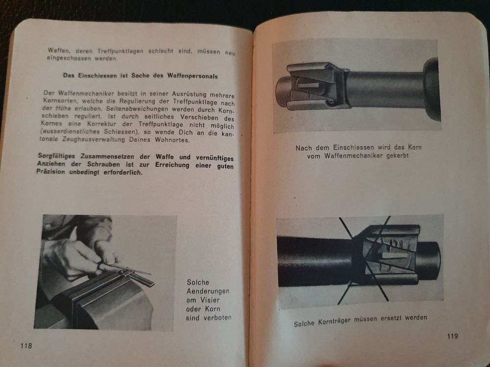 DER KARABINER REGLEMENT 53.101 D VON 1. AUGUST 1958 (Gebraucht) in Biel/Bienne für CHF 5 – mit ...