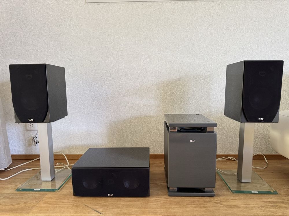 Elac Lautsprecher-Set – 2x BS 244, 1x CC 241, 1x Sub 2040 ES (Gebraucht ...