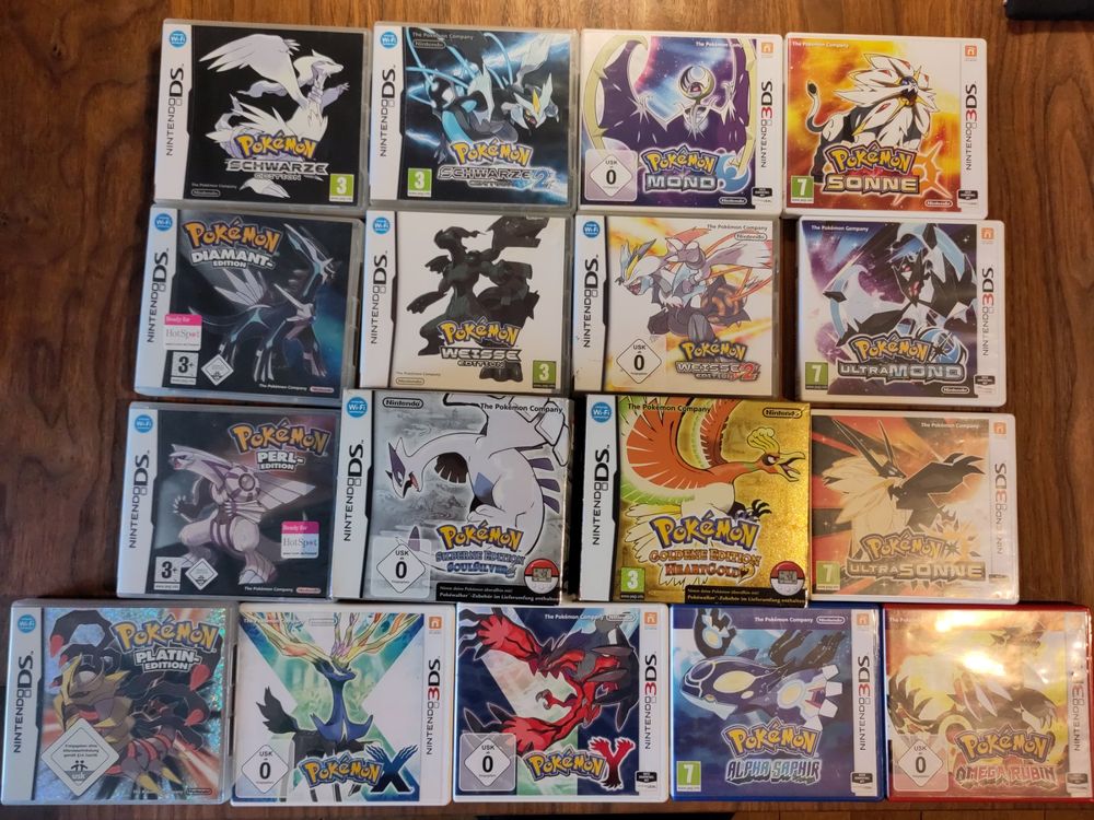 Komplette DS 3DS Pokemon Editionen Sammlung (Gebraucht) in Ringgenberg ...