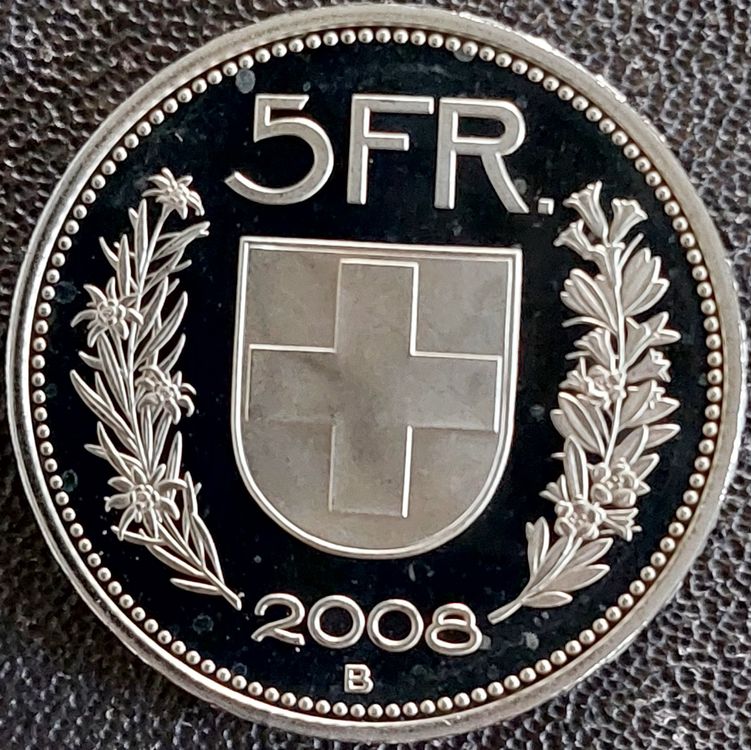 5 Franken 2008 stgl. (Neu (gemäss Beschreibung)) in Arch für CHF 15 – mit Lieferung auf Ricardo ...