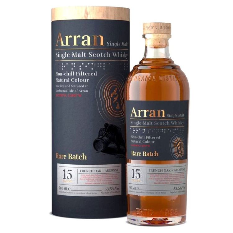 Arran 15 Years Rare Batch French Oak Argonne Cask Strength (Neu und originalverpackt) in ...