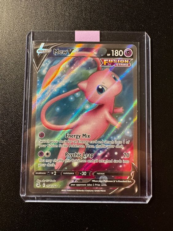 Pokemon Mew V Full Art EN Fusion Strike (Neu (gemäss Beschreibung)) in ...