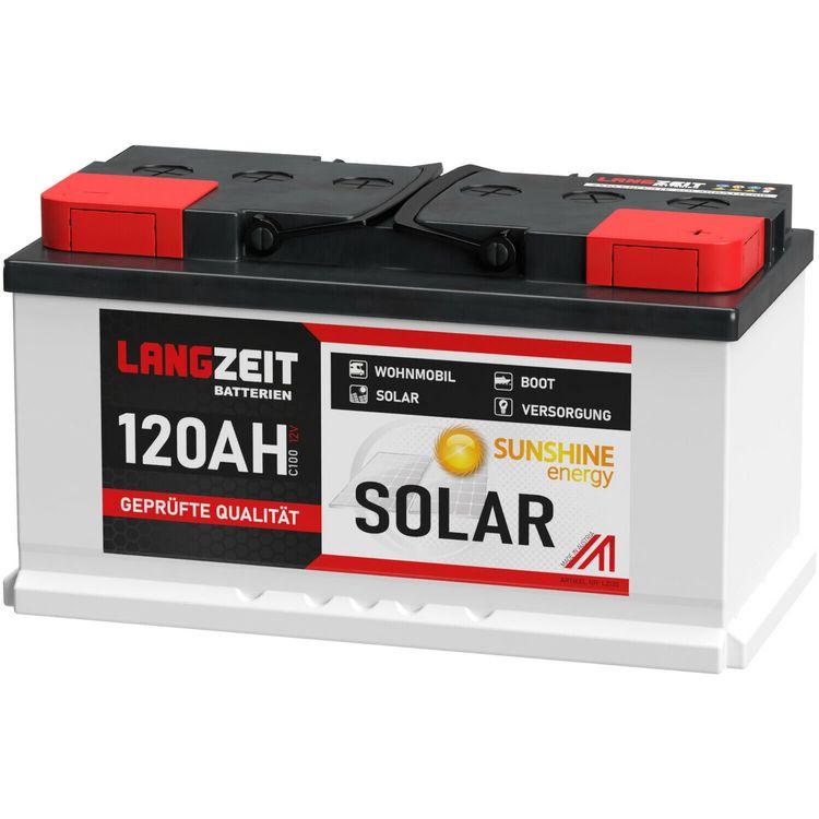 Solar Batterie 12V 120Ah wochnwagen Garten | Kaufen auf Ricardo