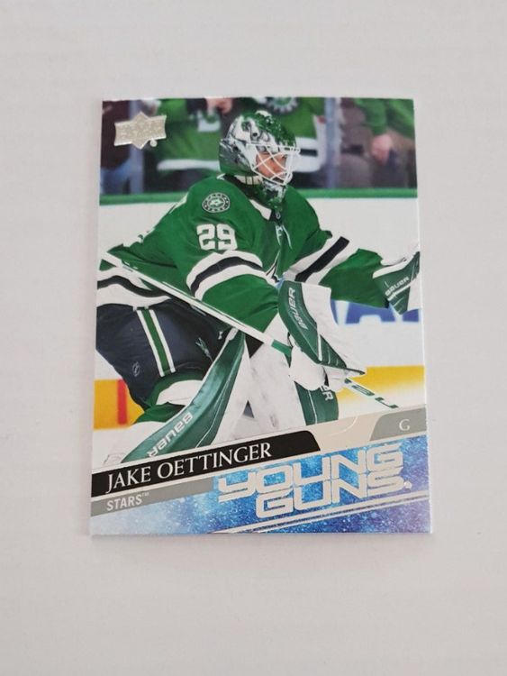 Jake Oettinger Young Guns Rookie Karte 2020-21 Upper Deck (Neu (gemäss ...
