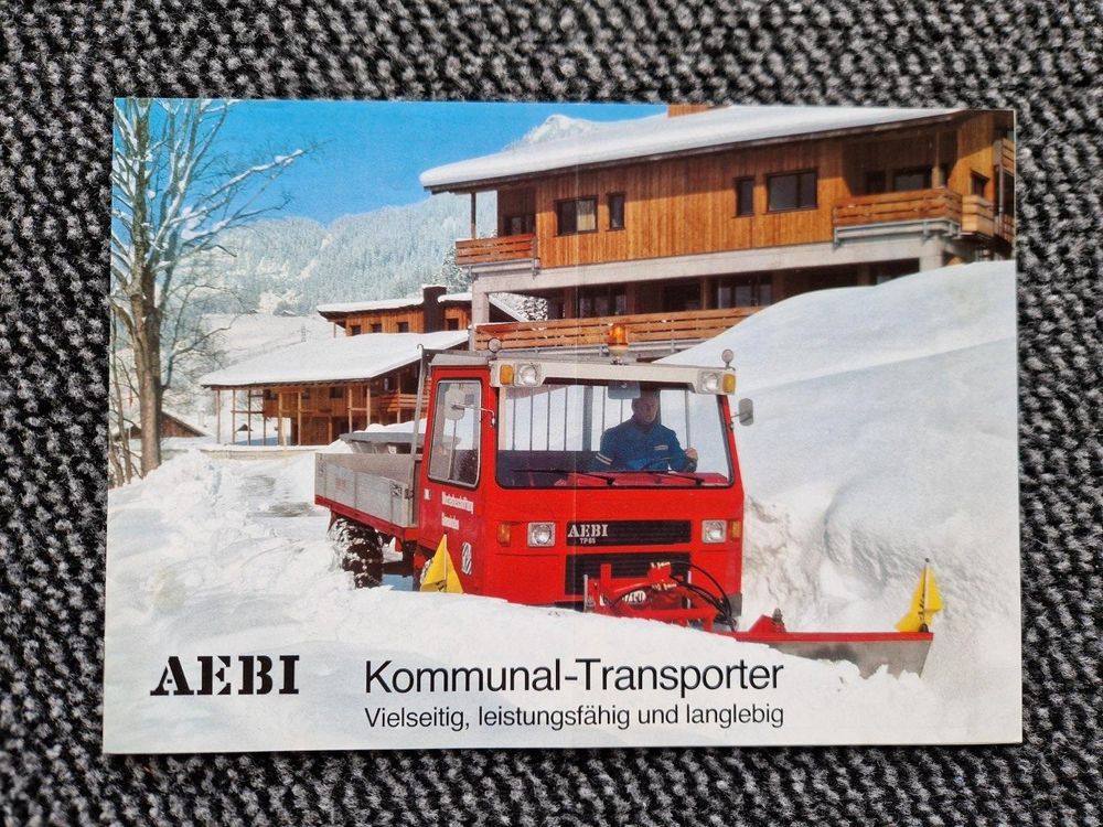 Original Prospekt Aebi Kommunal Transporter | Kaufen auf Ricardo