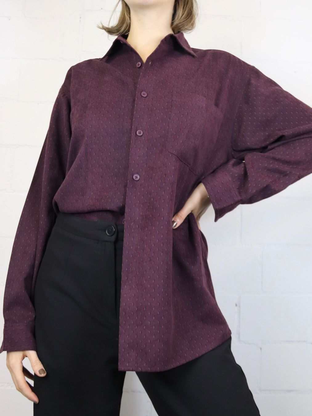 Bordeaux Hemd, Herbst Look, Grösse M, neuwertig! (Gebraucht) in Widnau ...