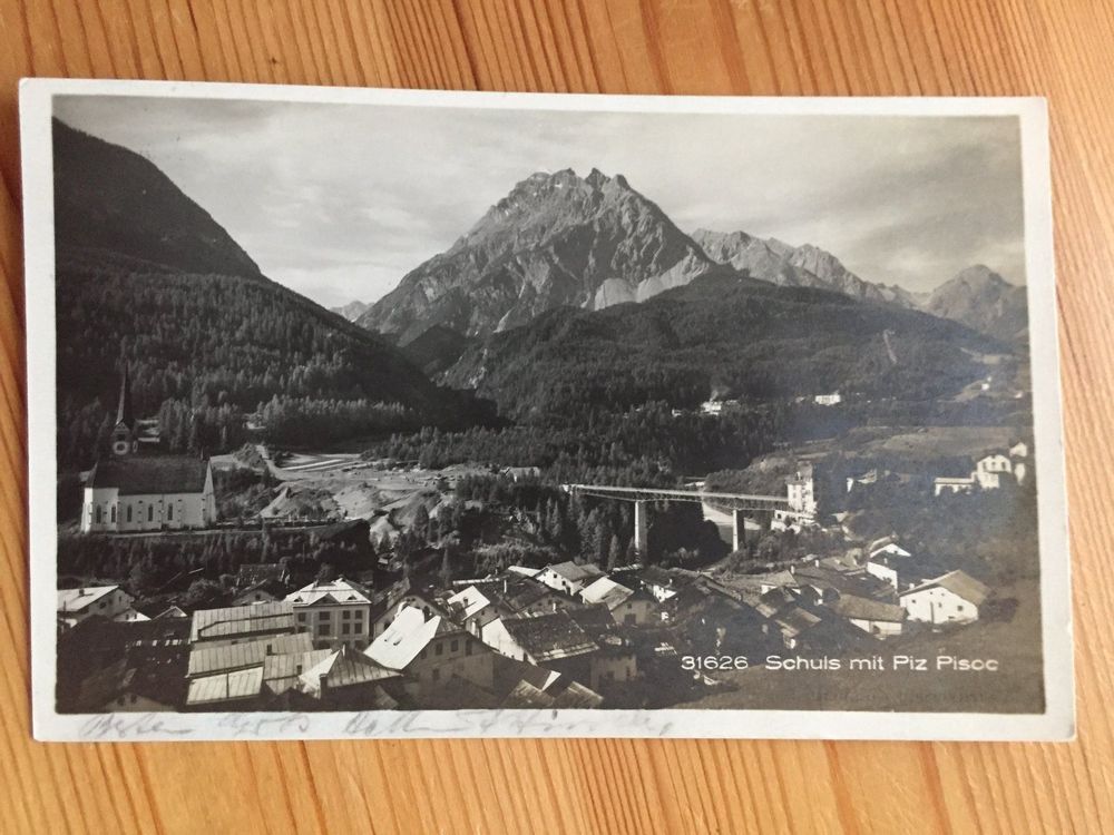 Schuls mit Piz Pisoc - AK 1926 (Gebraucht) in Oberuzwil für CHF 1 – mit Lieferung auf Ricardo kaufen