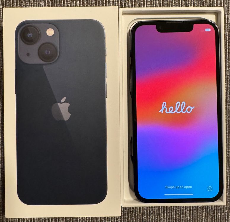iPhone 13 mini, Midnight, 256 GB (Neu (gemäss Beschreibung)) in ...