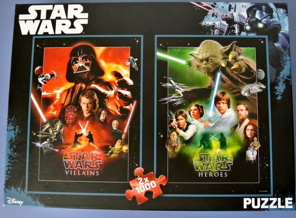 2 x 1000 Teile Puzzle STAR WARS von Disney fx Schmid (Neu (gemäss ...