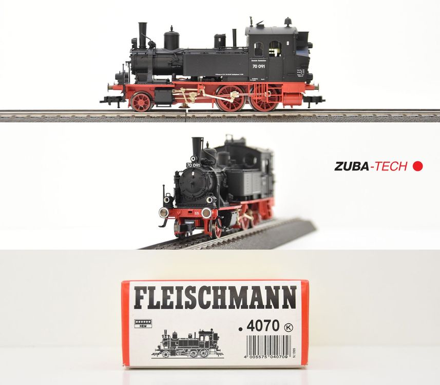 Fleischmann 4070 Dampflok BR 70 DB H0 GS Analog mit OVP (Neu (gemäss ...