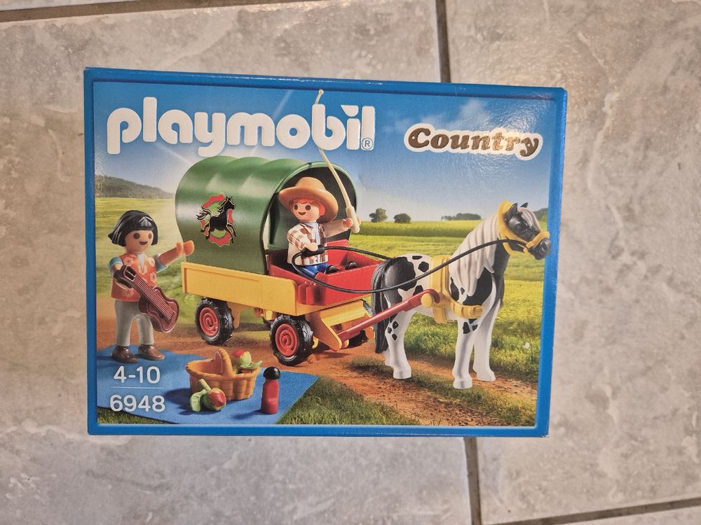 Playmobil Country Pferde-Planwagen 6948 neu (Neu und originalverpackt ...