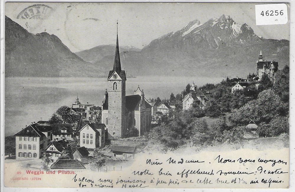 Weggis - Dorfpartie mit Kirche (Gebraucht) in Ettingen für CHF 2 – mit Lieferung auf Ricardo kaufen