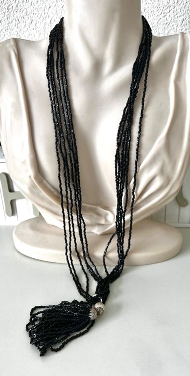 5-STRANG LONG KETTE MIT GROSSER QUASTE & SCHÖNEM GLANZ | Kaufen auf Ricardo