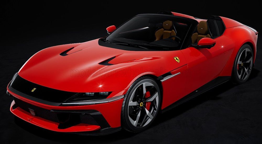 FERRARI 12 CILINDRI V12 SPIDER OPEN 2024 ROSSO CORSA 1/18 NE (Neu und ...