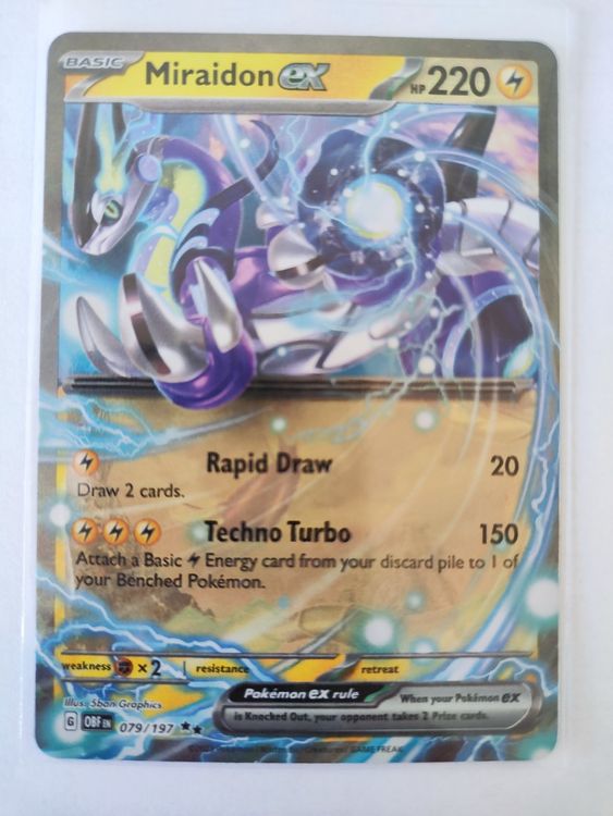 Pokemonkarte Obsidian Flames Miraidon EX 079/197 | Kaufen auf Ricardo