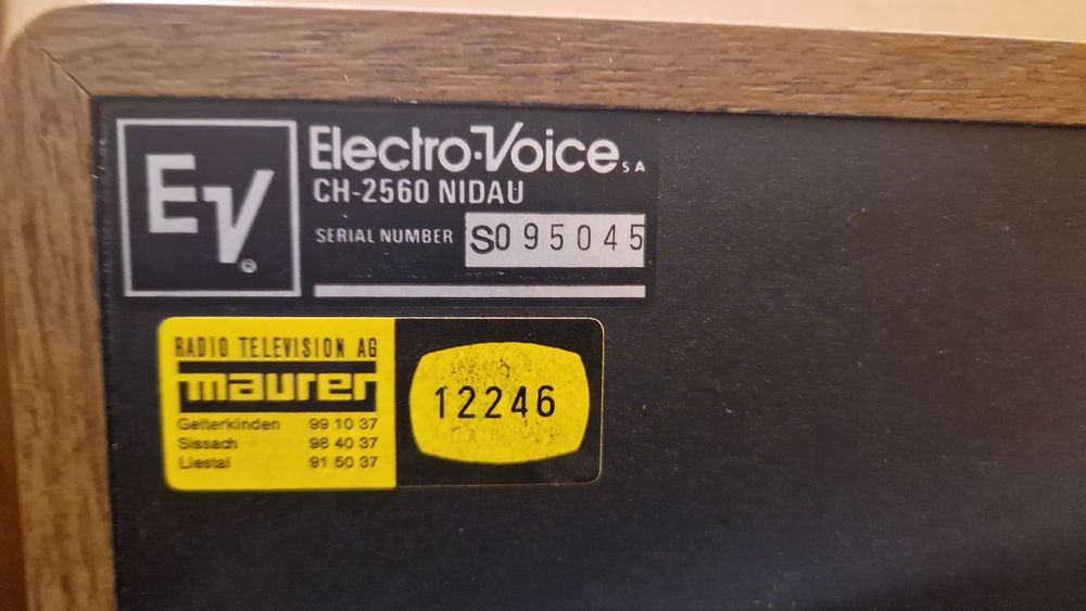 Electro Voice EV Cristal Lautsprecher - Vintage (Defekt) in Zürich für ...