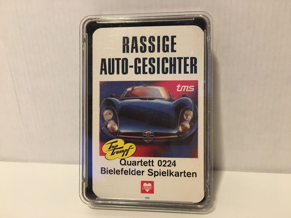 Quartett - RASSIGE AUTO-GESICHTER - Bielefelder Spielkarten (Gebraucht ...