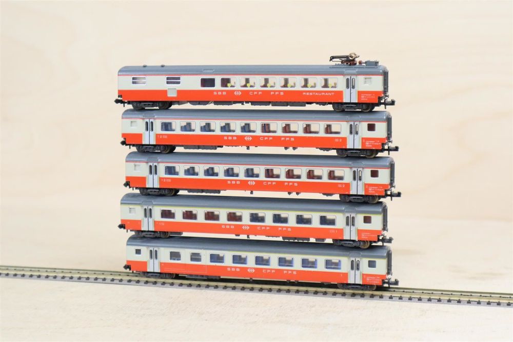 Minitrix 5 x Swiss Express Personenwagen | Kaufen auf Ricardo