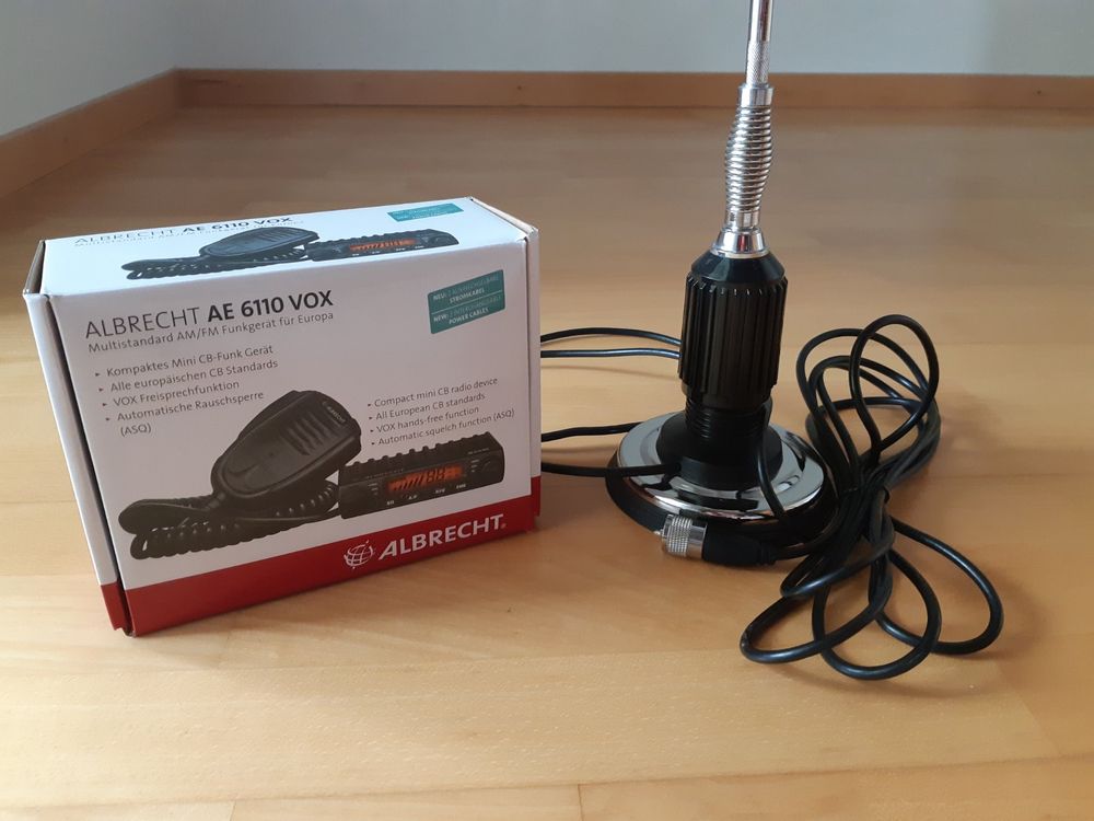 Albrecht AE6110 CB-Funkgerät + Albrecht 6522 CB 95 Antenne | Kaufen auf ...