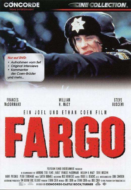 Fargo (1996) Joel & Ethan Coen/Buscemi/McDormand/H. Macy/DVD (Gebraucht ...