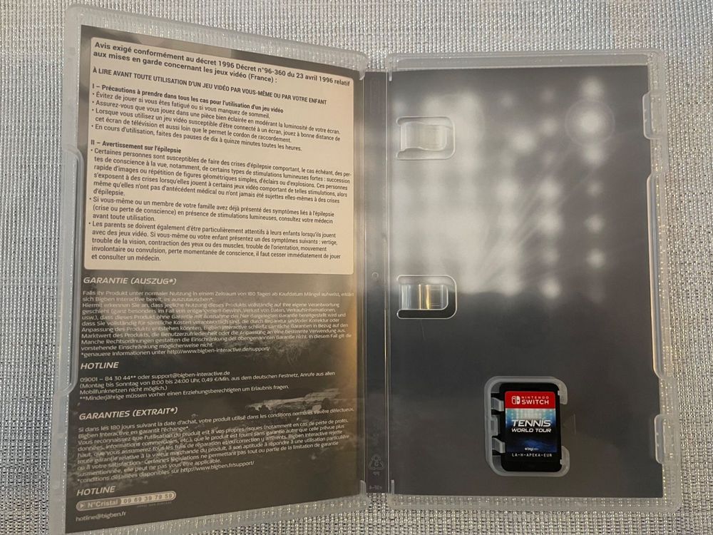 Jeu Nintendo Switch : Tennis world tour (D'occasion) à Préverenges pour ...