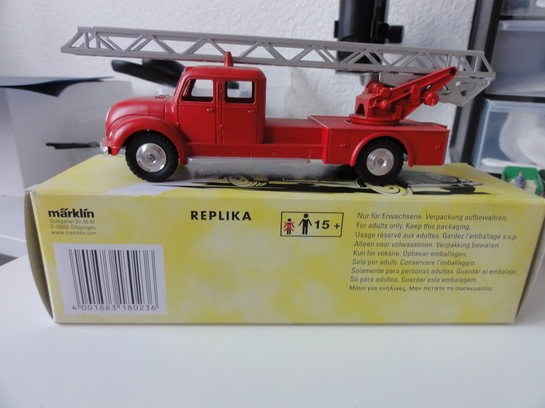 Märklin 18023 Magirus Feuerwehr Drehleiter Replika von 2007 (Neu und ...