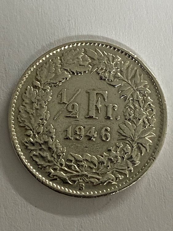 50 Rp 1946 Gleichstehend (77) (Gebraucht) in Ballwil für CHF 50 – mit Lieferung auf Ricardo kaufen