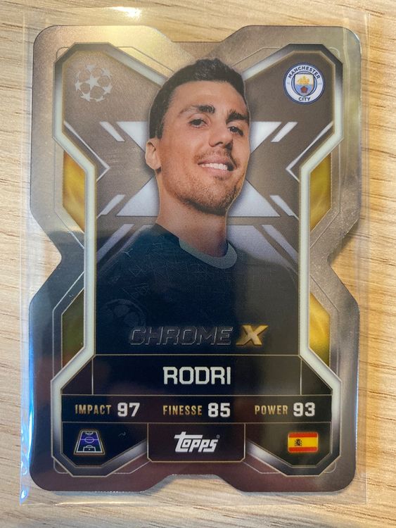 Topps Match Attax Extra 25/26 Chrome X Rodri CX2 (Neu (gemäss ...
