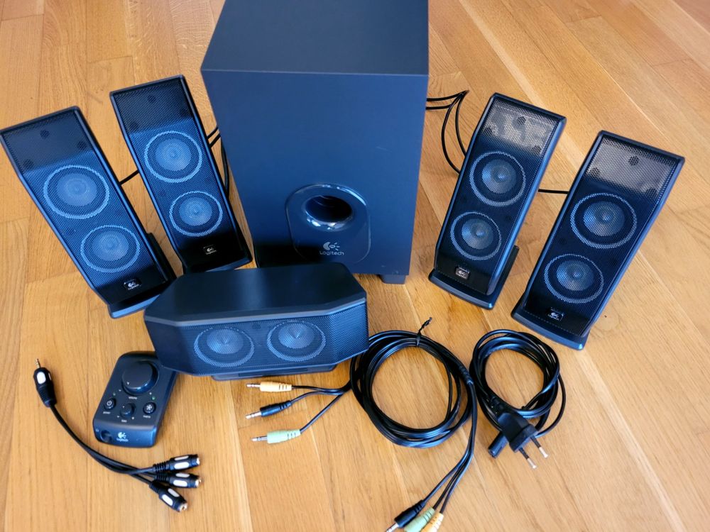 Logitech X-540 PC Gaming Lautsprecher Soundsystem 140 Watt (Gebraucht ...