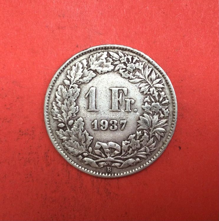 1 Franken Silber 1937 ss (Gebraucht) in Nunningen für CHF 3 – mit Lieferung auf Ricardo kaufen