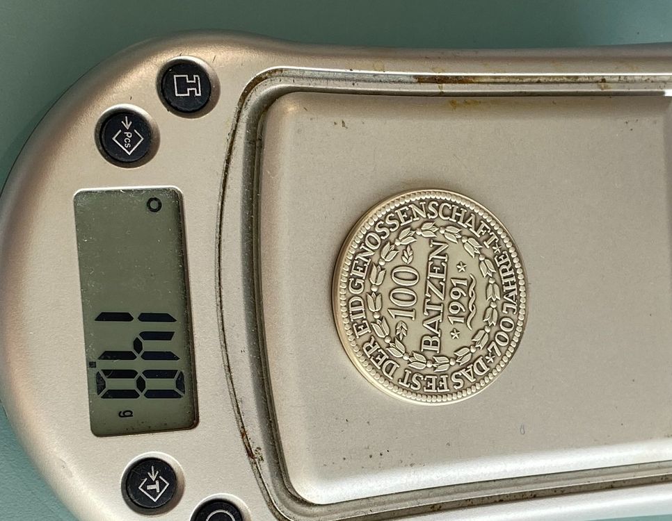 100 Batzen 1991 Schwyz - Silbermedaille - Schweiz (Gebraucht) in ...