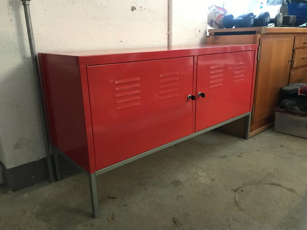 Commode métallique rouge / Ikea | Kaufen auf Ricardo