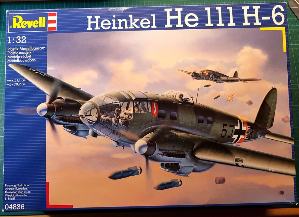 2. WK Bomber, Heinkel HE-111 H-6 Revell 1:32 | Kaufen auf Ricardo