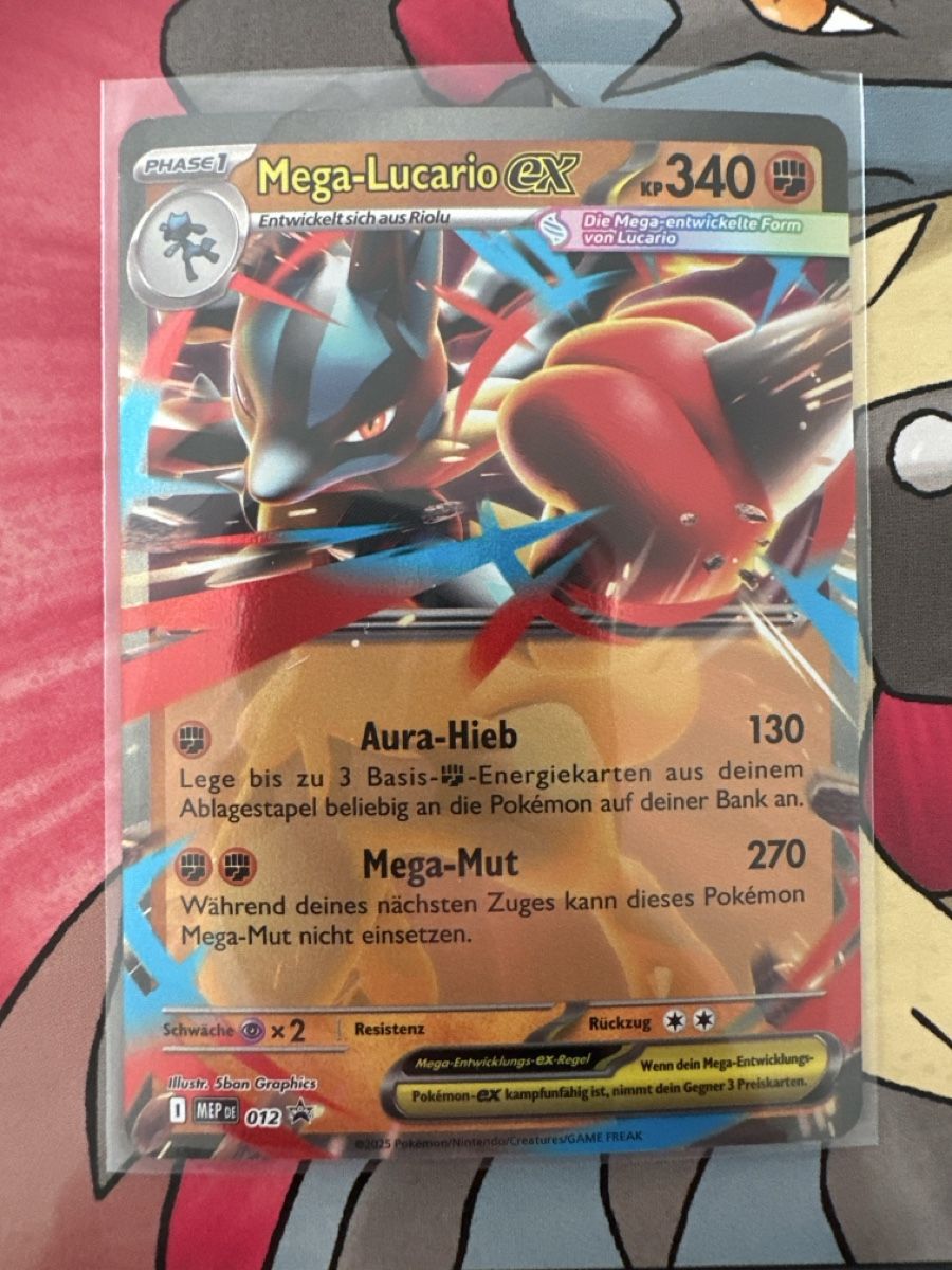 Mega Evolution🇩🇪Mega Lucario ex Promo 012 (Neu (gemäss Beschreibung)) in Adligenswil für CHF 2 ...