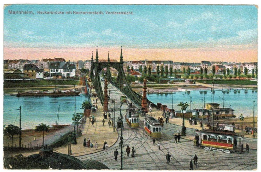 AK Mannheim Neckarbrücke mit Tram (Gebraucht) in Zürich für CHF 2 – mit ...