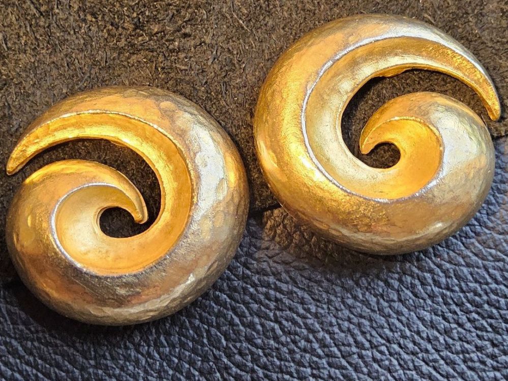 Vintage Top goldige Ohrclips, 80er Jahre | Kaufen auf Ricardo