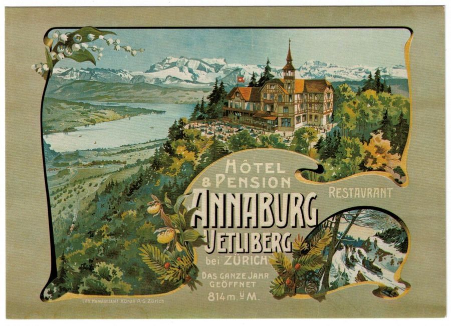 Plakat Hotel Annaburg Uetliburg Zürich (Gebraucht) in Frauenfeld für ...