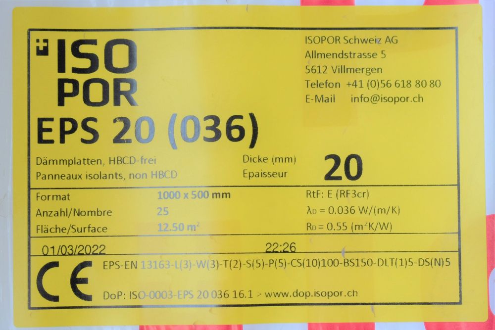 ISOPOR EPS (Dämmplatten) + ZiSOLA Roll EPS-T (Trittschall) | Kaufen auf ...