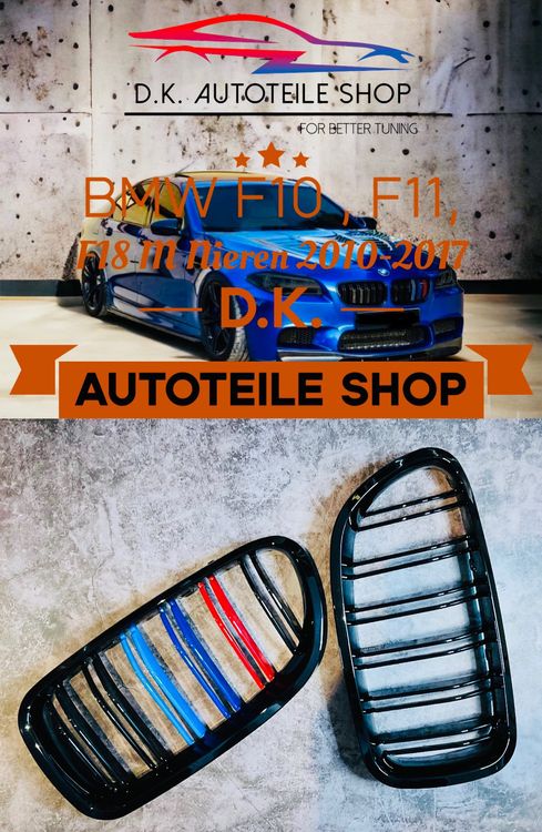 BMW F10 F11 F18 Nieren M Doppelspeichen mit M Color für 5 er (Neu und ...